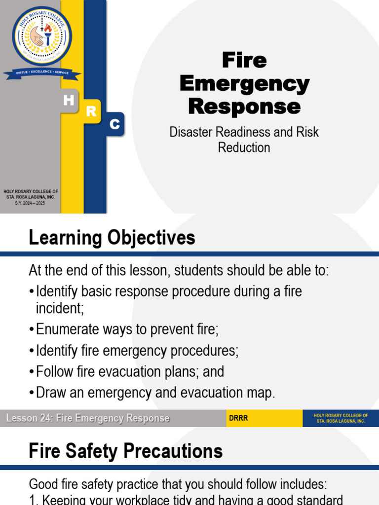 Fire Emergency Response Guide for HRC | PDF | Fires | Fire Safety