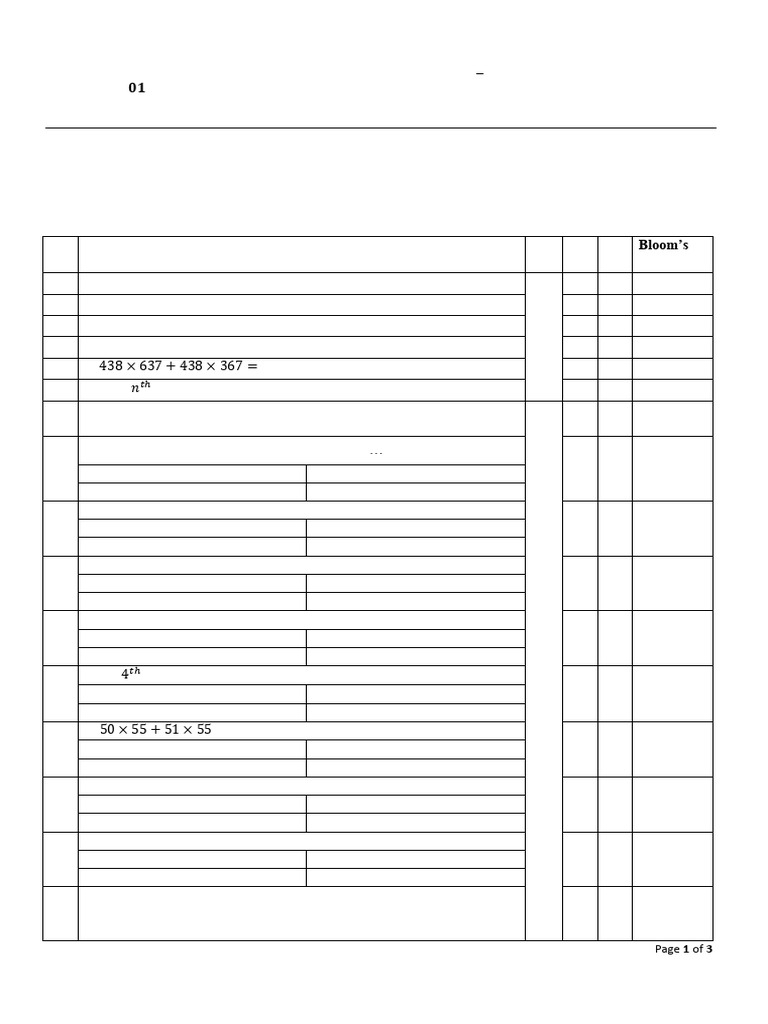 ma paper | PDF | Area | Mathematics