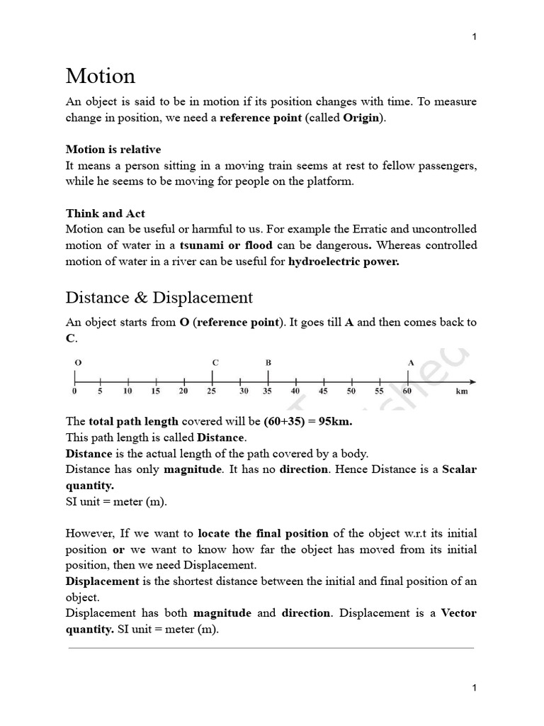9.7 Motion | PDF | Velocity | Acceleration