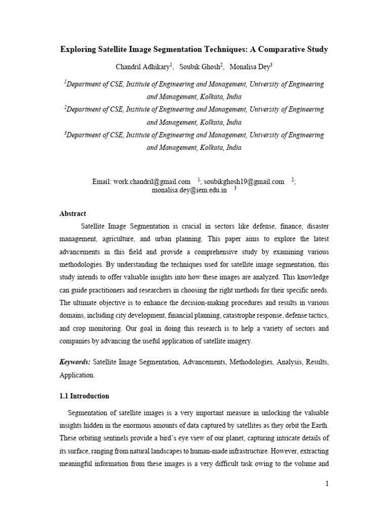 Satellite Image Segmentation | PDF | Image Segmentation | Cluster Analysis