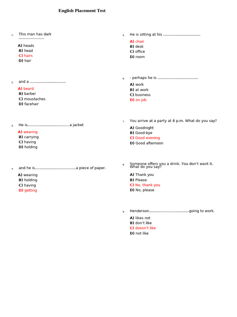 Ielts Test 1 | PDF