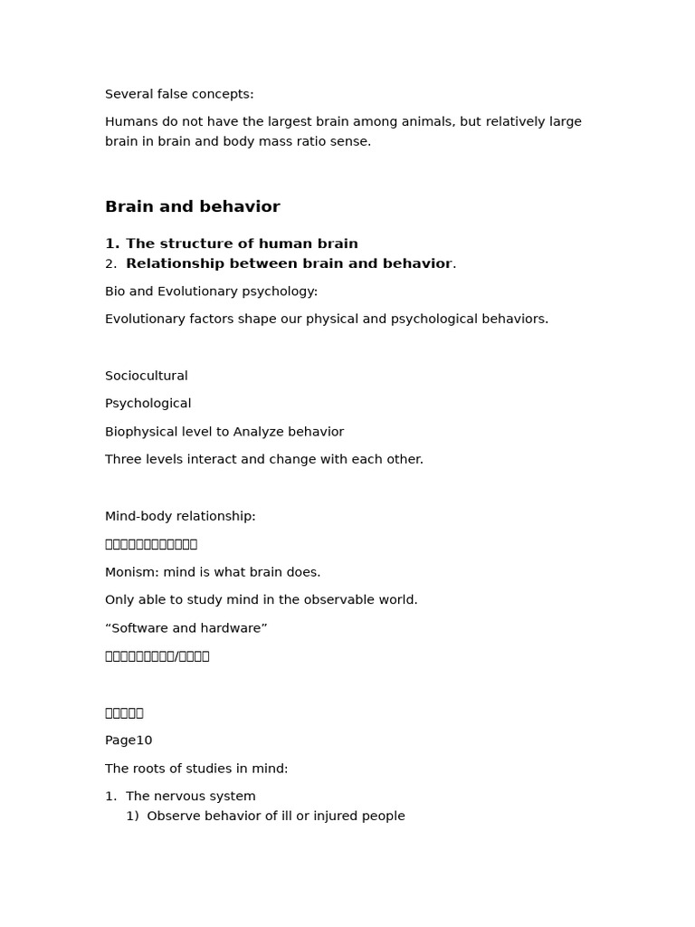 PSYC1000 Lecture6 | PDF