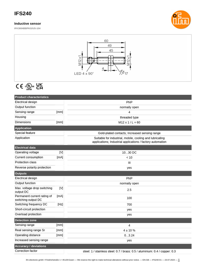 IFS240-01_EN-GB | PDF | Equipment | Power (Physics)