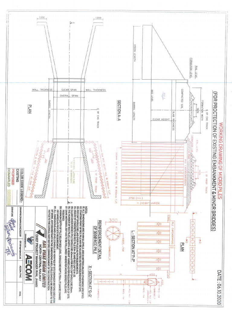 Micro Pile Methodology & Drawing | PDF