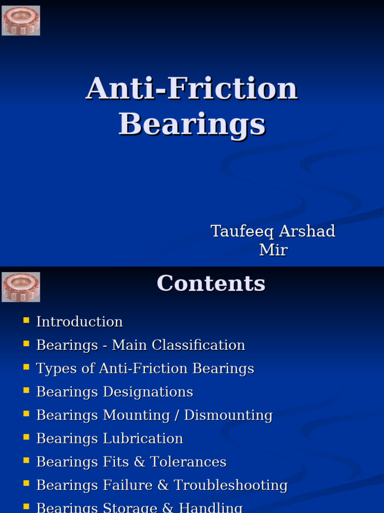 AntifrictionBearings OMV | PDF | Bearing (Mechanical) | Lubricant
