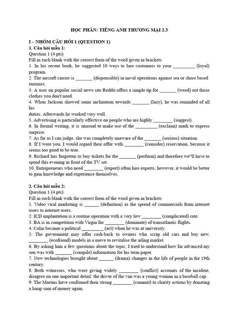 TATM 2.3 - Đề Tham Khảo | PDF | Loans | Finance & Money Management