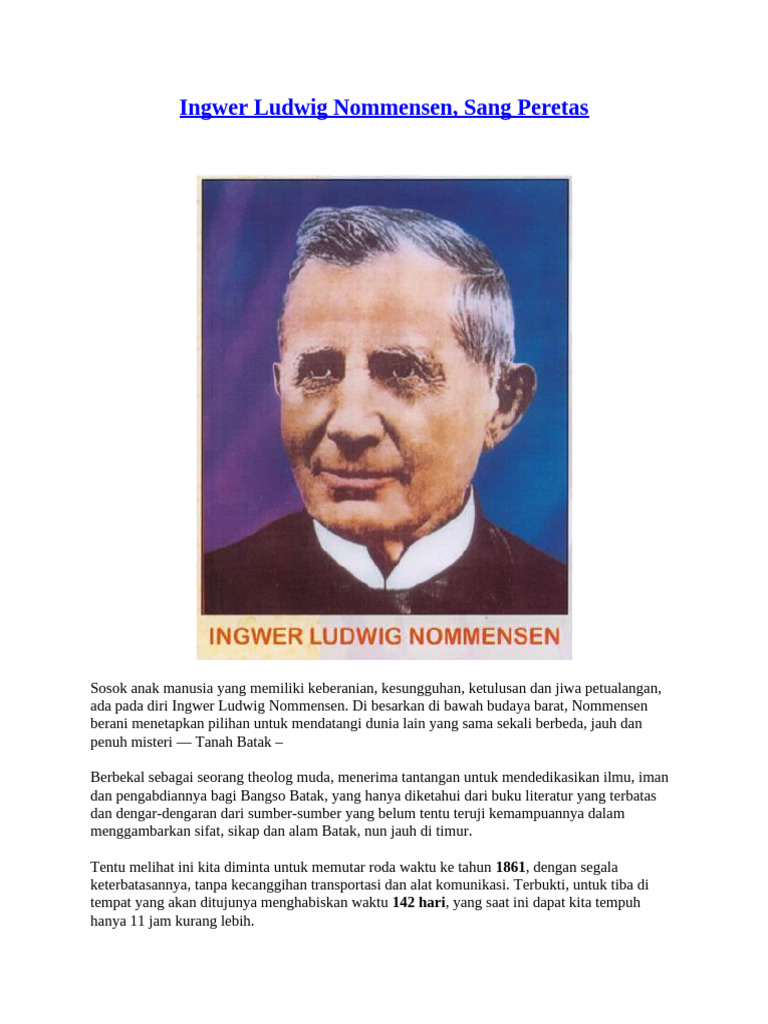 Ingwer Ludwig Nommensen | PDF