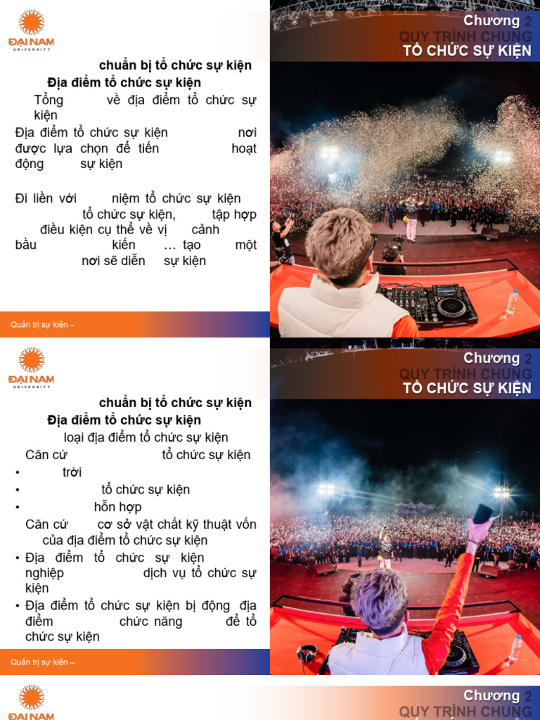 TOU Bai Giang Quan Tri Su Kien 7 | PDF