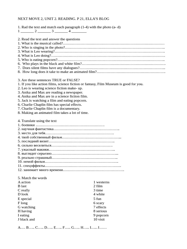 Next 2. Unit 2. Reading | PDF