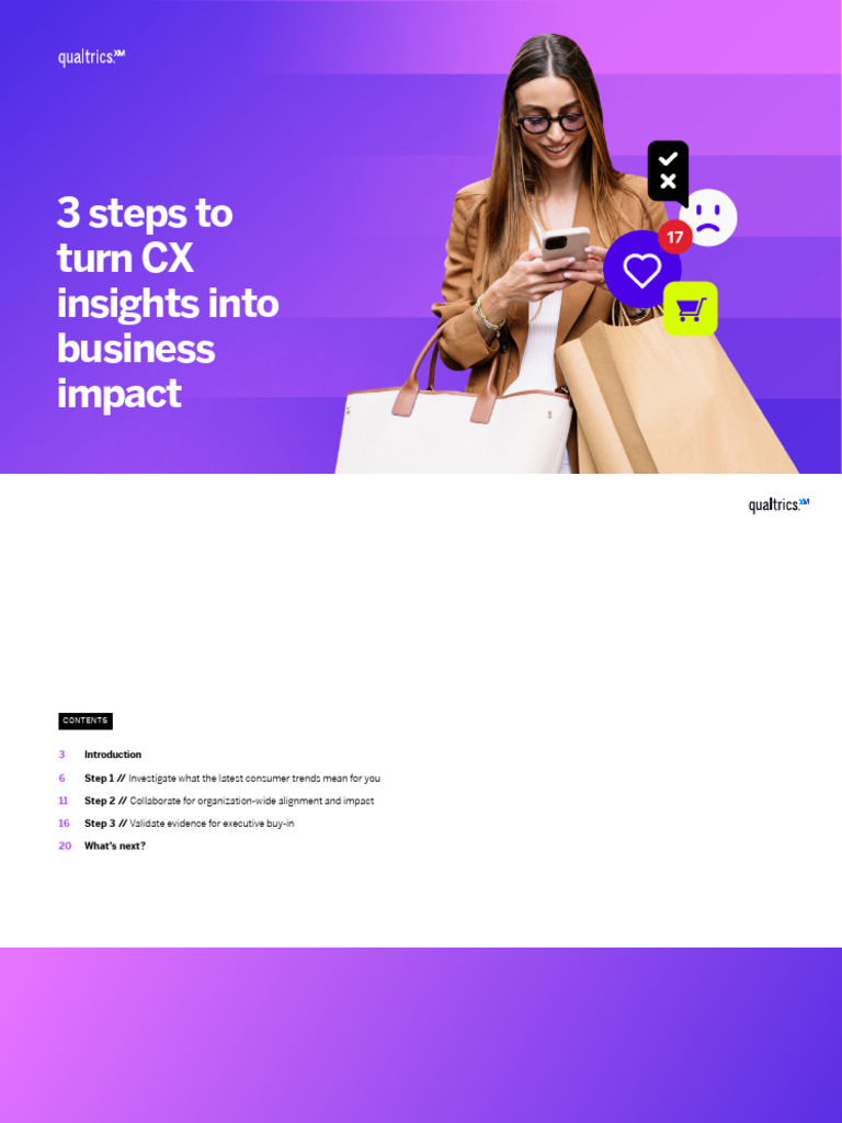 Qualtrics - 3 Steps To Turn CX Insights Into Business Impact | PDF | Performance Indicator ...