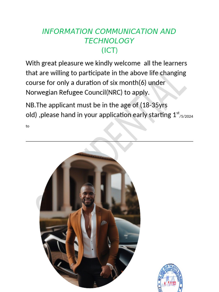 ICT Course by NRC: Apply Now | PDF