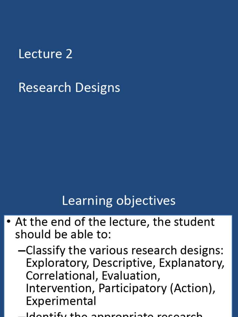 Research Design Classification Guide | PDF | Causality | Evaluation