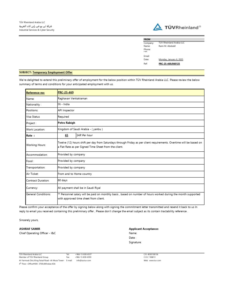 JO PRC-25-469 Raghavan Venkat 060125 | PDF