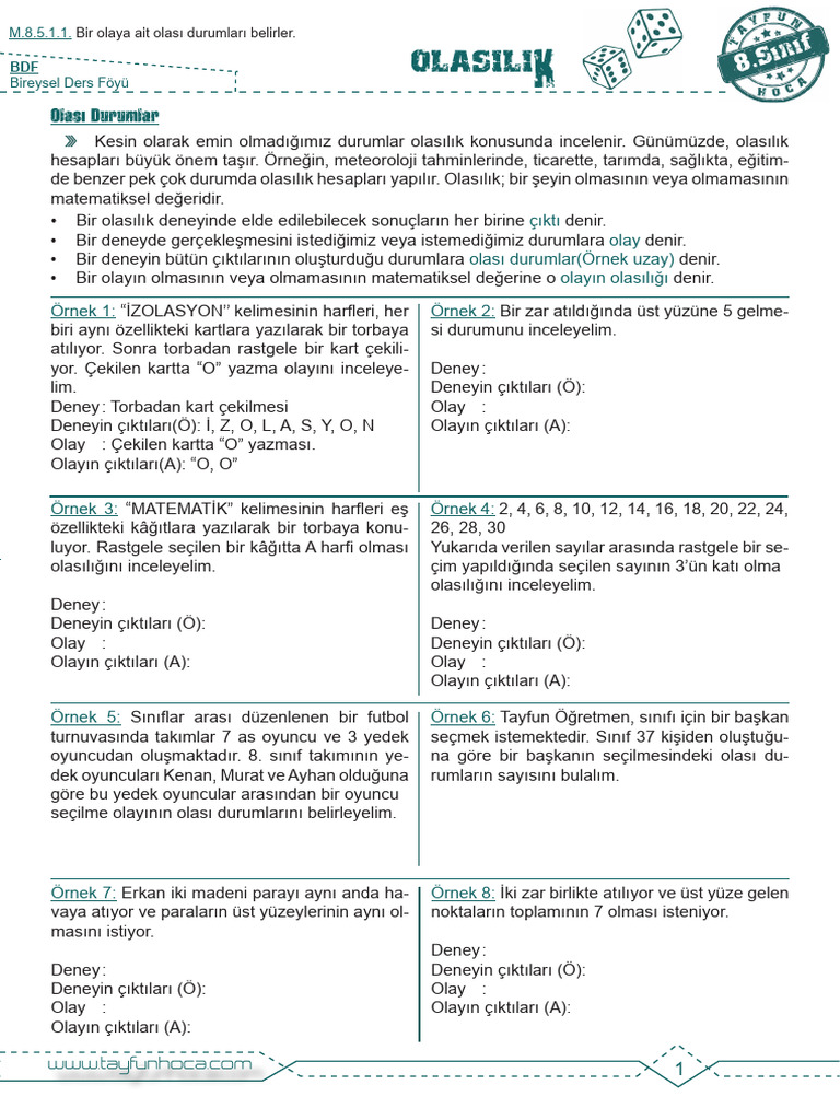 Olasilik Daf | PDF