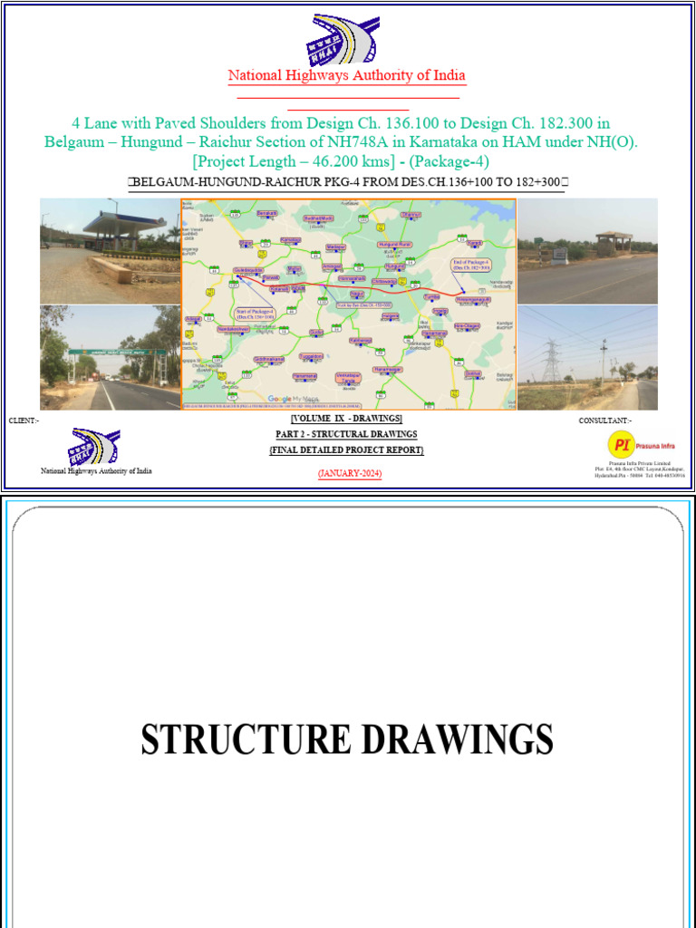 NH 748A Structural Drawings | PDF | Routes | Streets And Roads