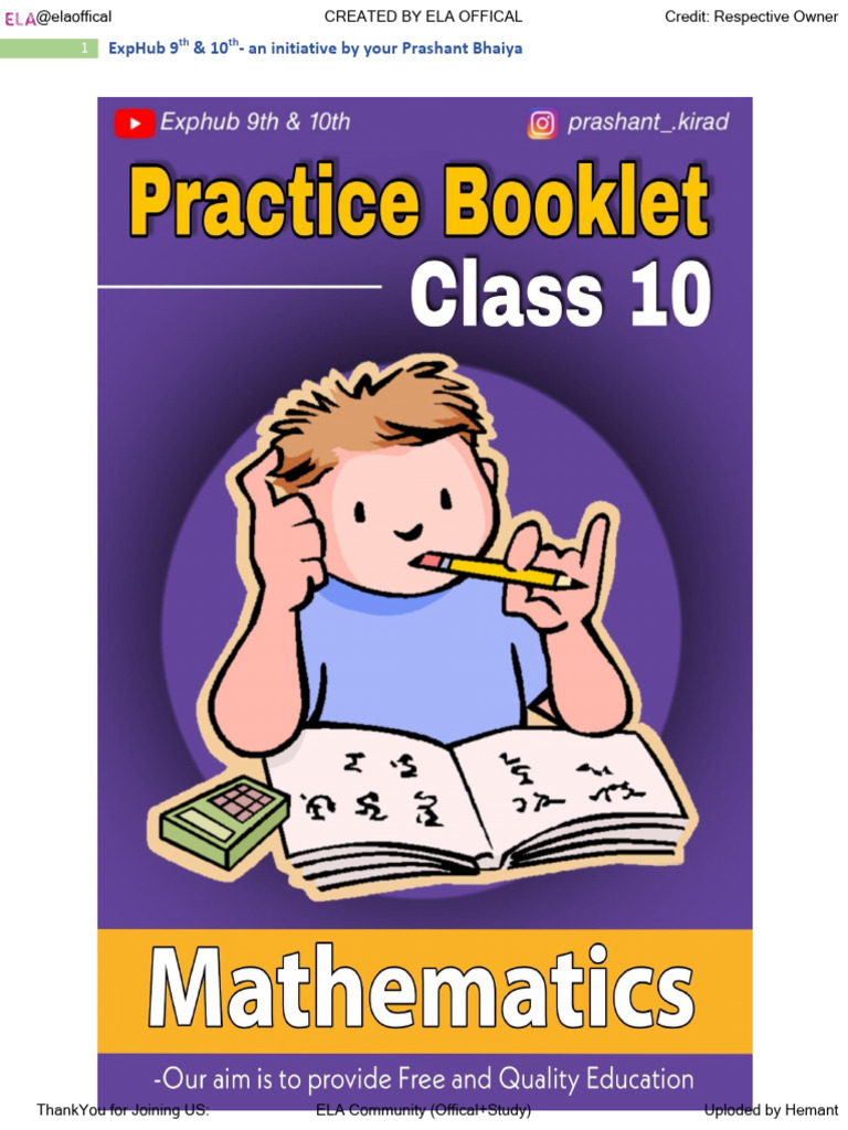 Mathematics Booklet | PDF | Numbers | Rational Number
