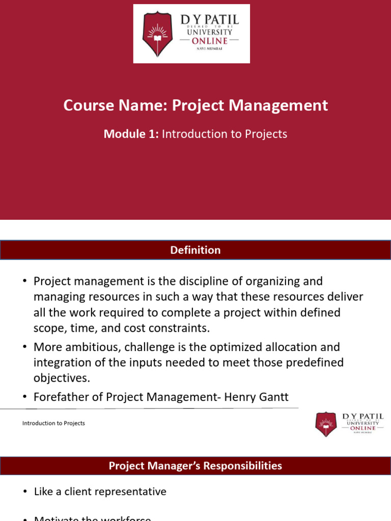 Introduction to Project Management | PDF | Project Management | Business