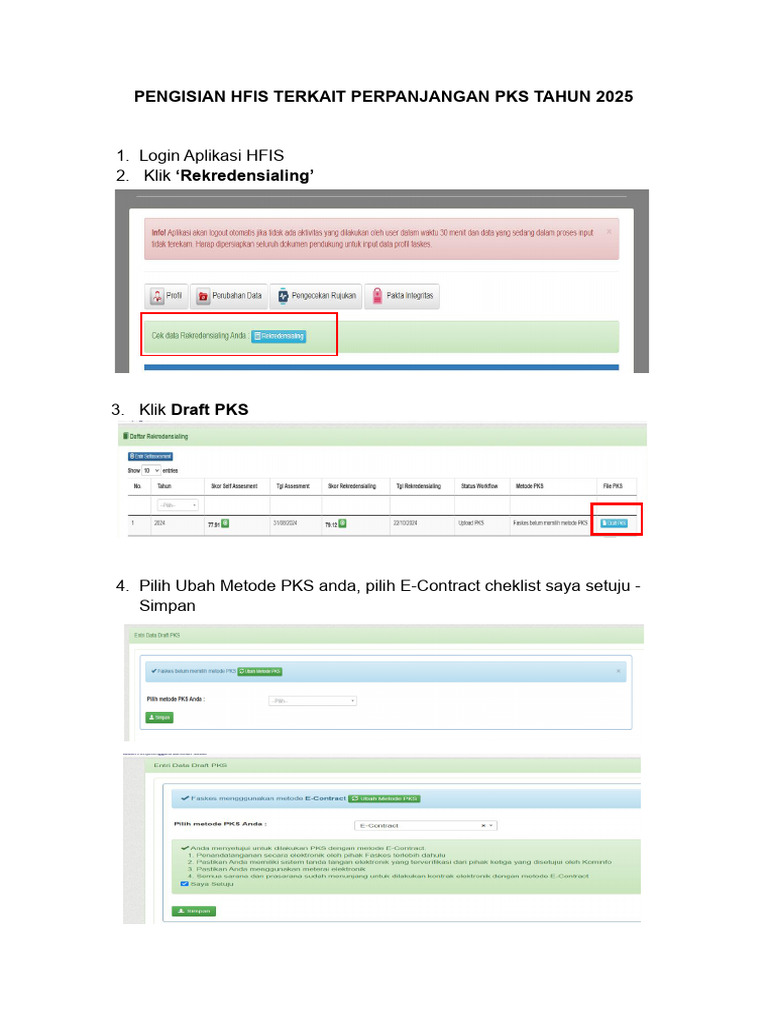 Tutorial PKS HFIS Untuk TTE | PDF