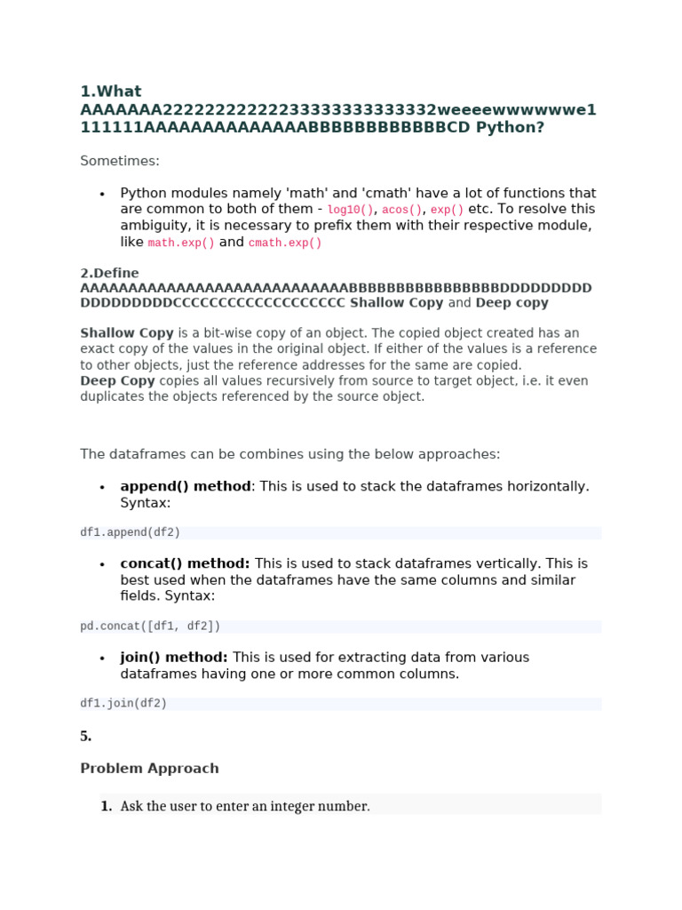 Py_Qus s4 | PDF | Computer Programming | Computing