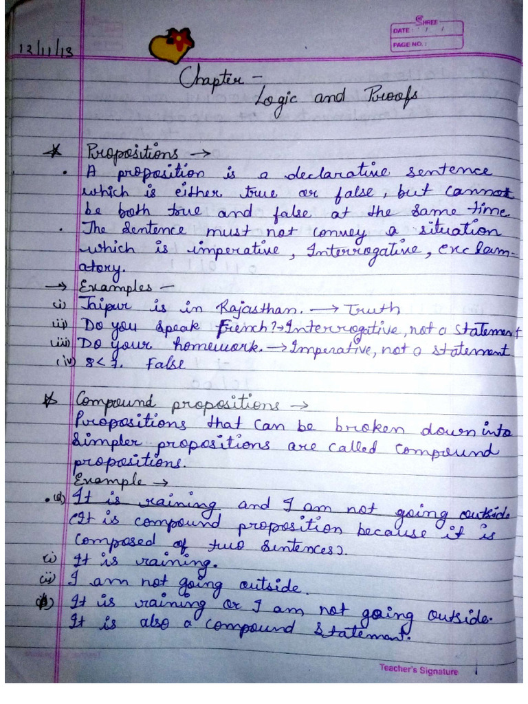 Logic and Proofs | PDF