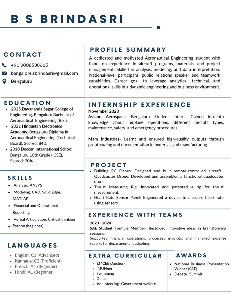 BBS - Resume | PDF | Engineering