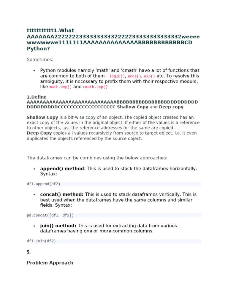 Py_Qus s6 | PDF | Computer Science | Software Engineering Py_Qus s6 | PDF | Computer Science | Software Engineering