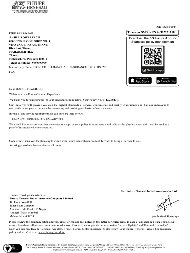 WC Policy | PDF | Insurance | Infection