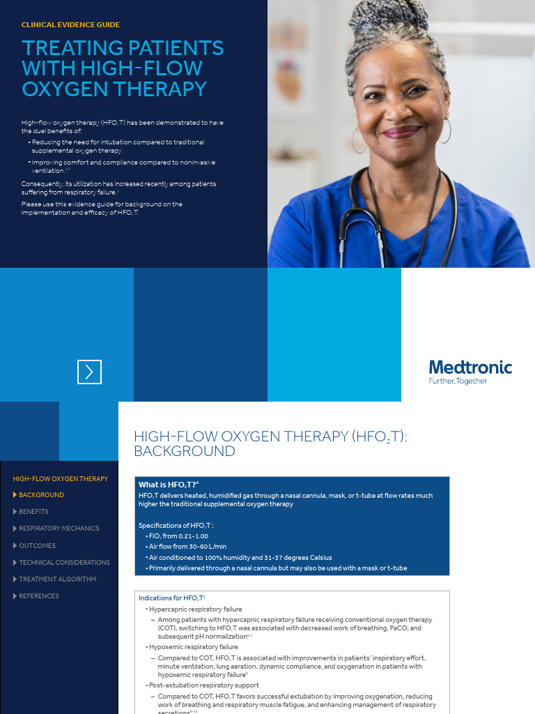 Weu High Flow Oxygen Therapy Evidence Guide | PDF | Medical Specialties ...