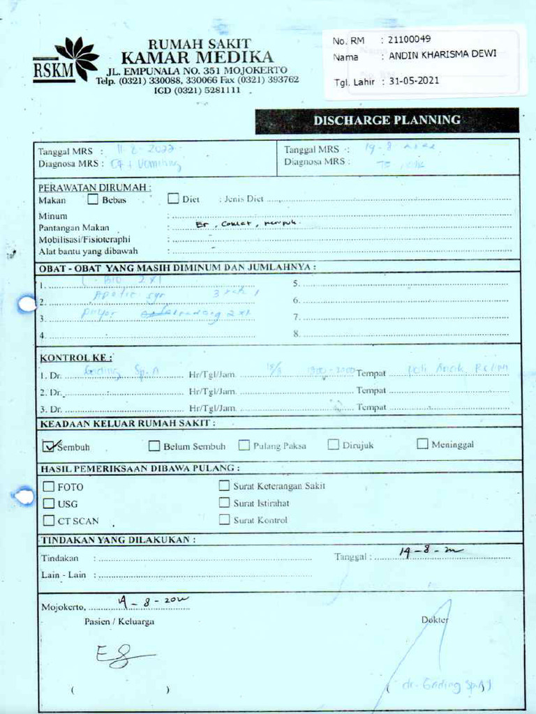 DISCHARGE PLANNING | PDF