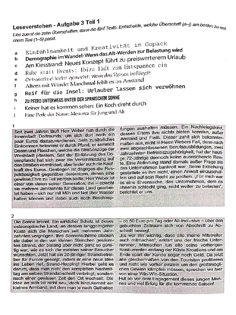 Telc B2 Test 3 LV | PDF