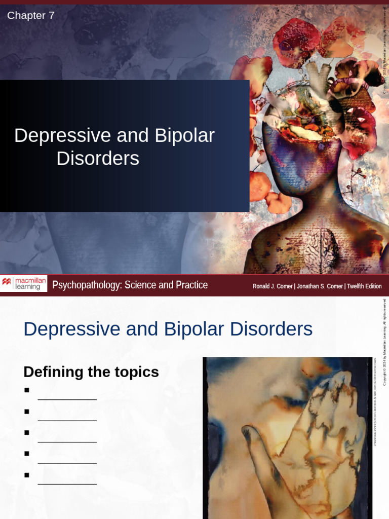 Comerpsych12e Handoutslides ch07 | PDF | Bipolar Disorder | Major ...