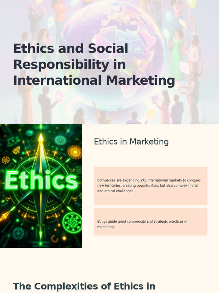 International Marketing Ethics Overview | PDF | Corporate Social ...