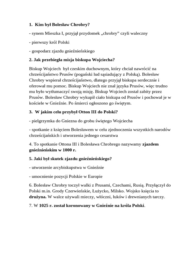 Kim Był Bolesław Chrobry | PDF