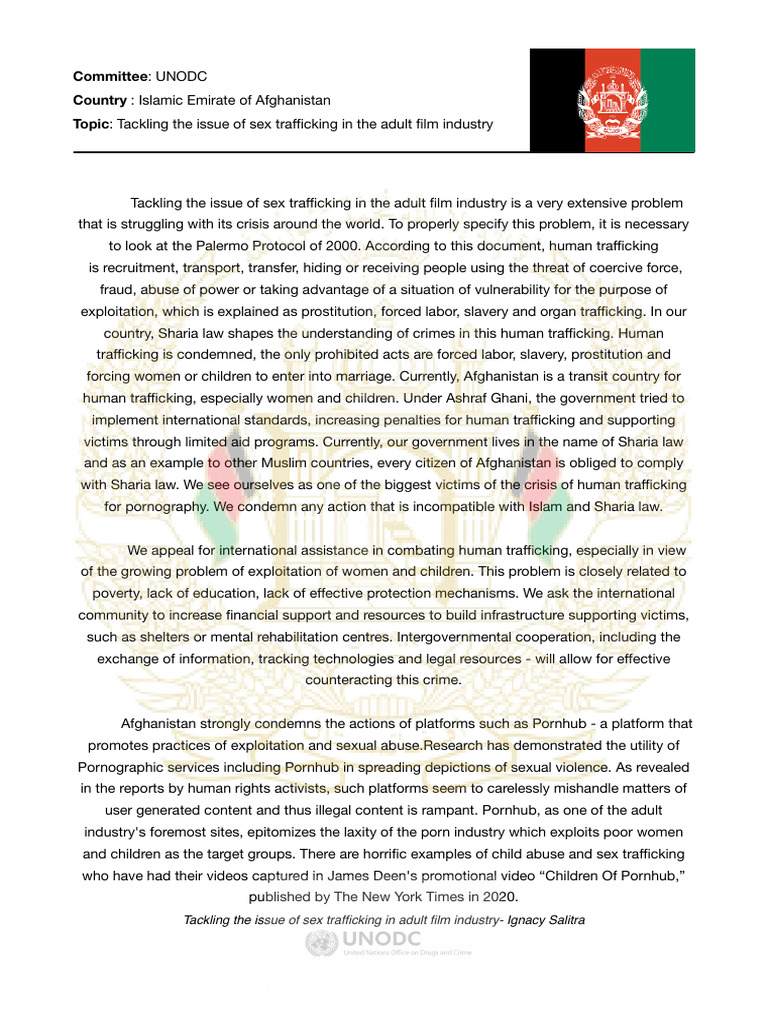 AFGHANISTAN position paper | PDF | Sharia | Violence