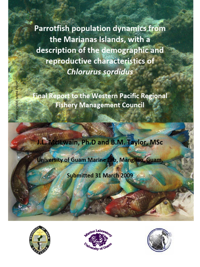 Parrotfish Dynamics in Marianas | PDF | Regression Analysis | Coral Reef