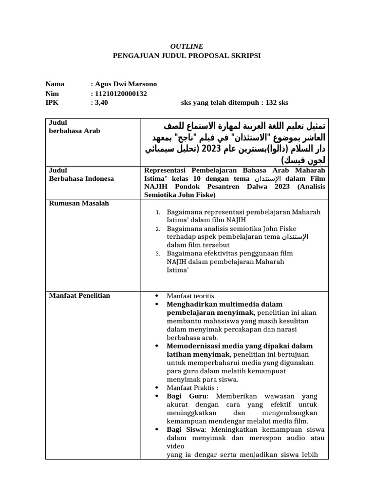 Contoh Outline | PDF