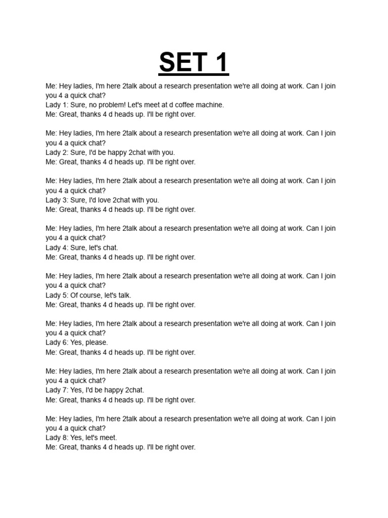 Cold Approach corporate script | PDF | Body Language | Conversation