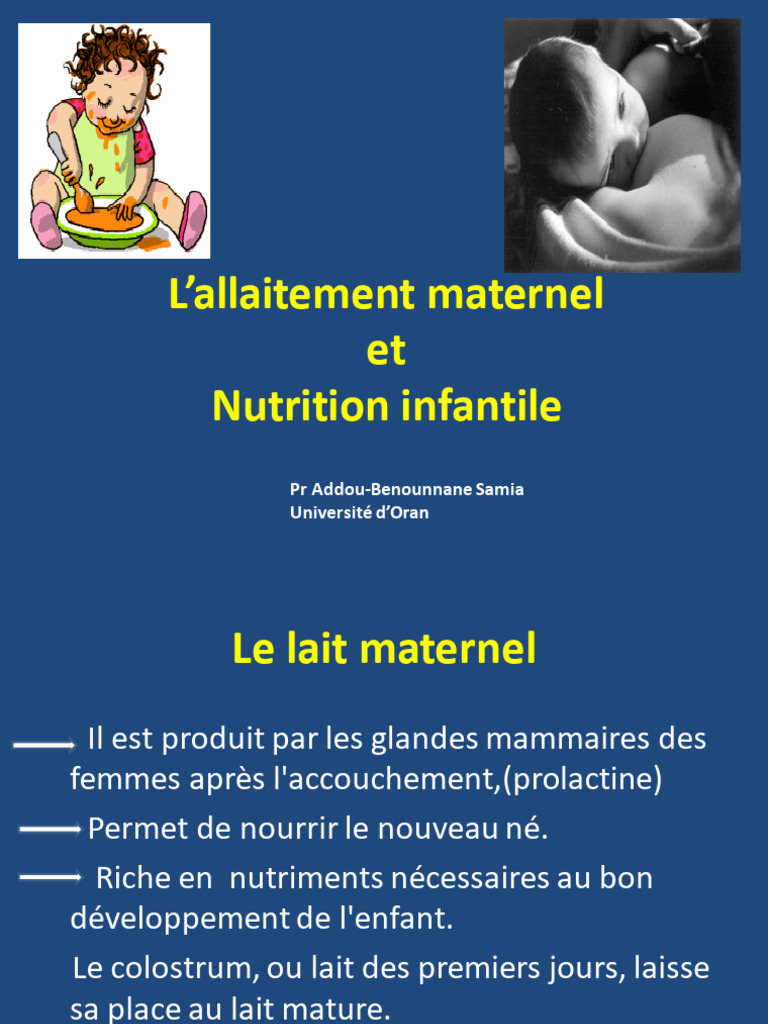 Composition et bienfaits du lait maternel | PDF | Lait maternel humain ...