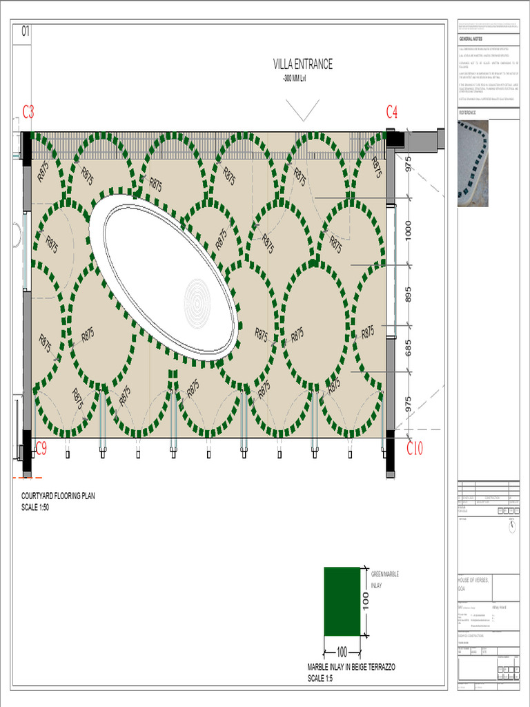Courtyard Flooring Plan Details | PDF | Design