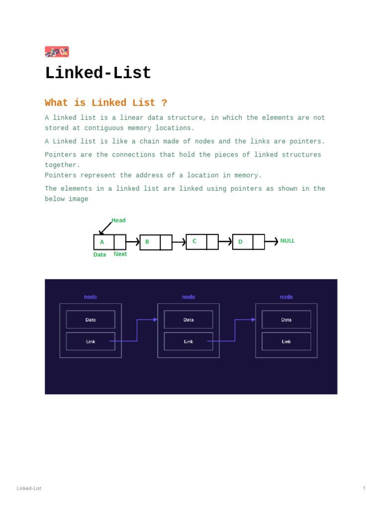 Linked List | PDF | Pointer (Computer Programming) | Computer Programming