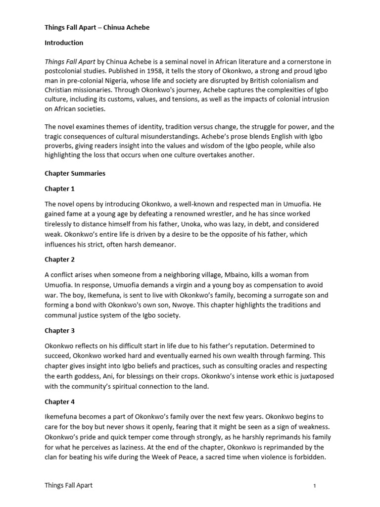 Things Fall Apart | PDF