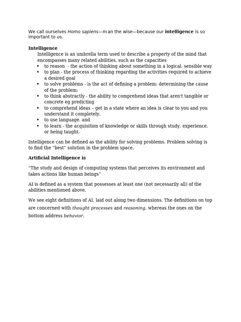 1 Introduction | PDF | Thought | Intelligence (AI) & Semantics