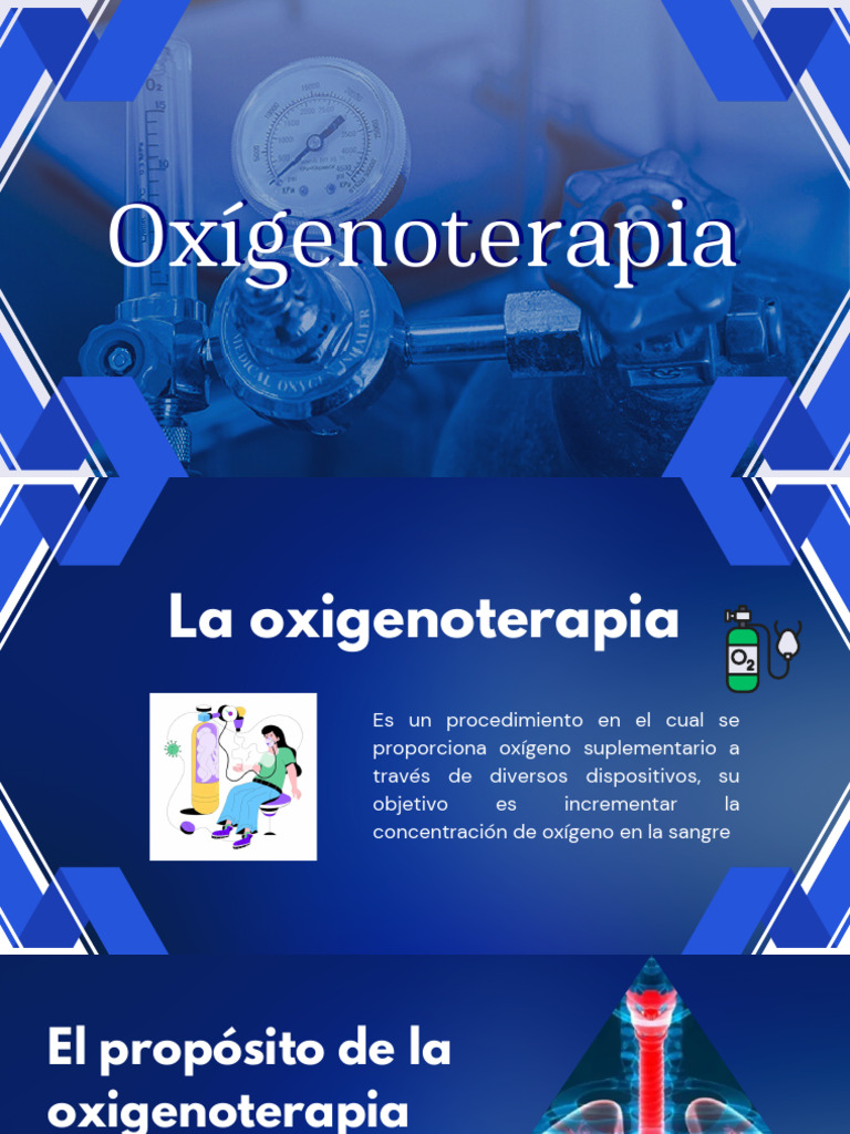 Guía Completa de Oxigenoterapia | PDF | Oxígeno | Especialidades Medicas