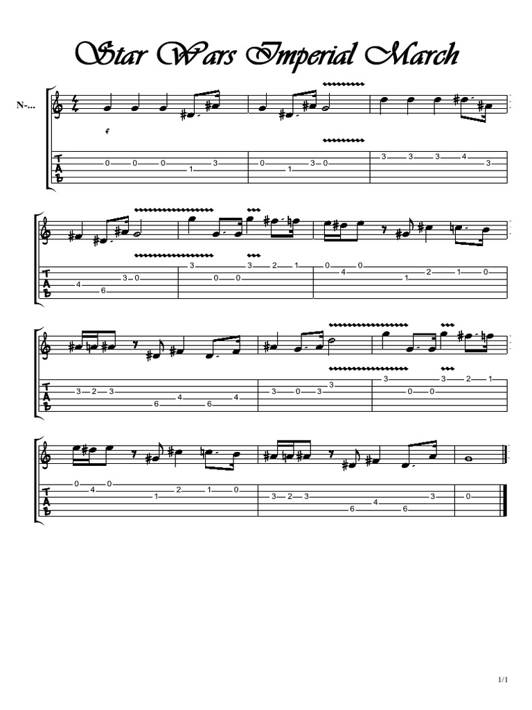 Star Wars Imperial March Sheet Music | PDF