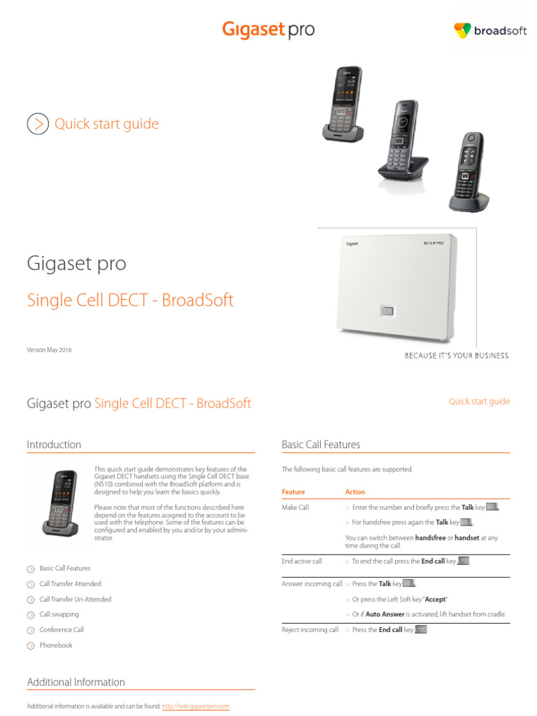 Quick Start Guide Single Cell Dect BroadCloud [08_05_18] | PDF ...