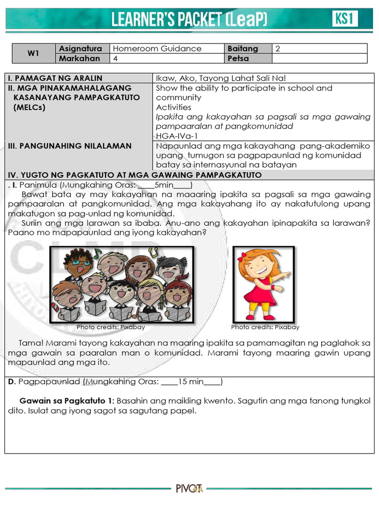 Q4-HGP-2-Week 1 | PDF