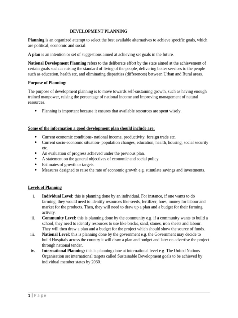 Development Planning 2 1 | PDF | Fiscal Policy | Balanced Budget