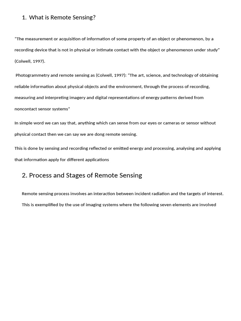 REMOTE SENSING IN WILDLIFE MANAGEMENT | PDF | Conservation Biology | Remote Sensing