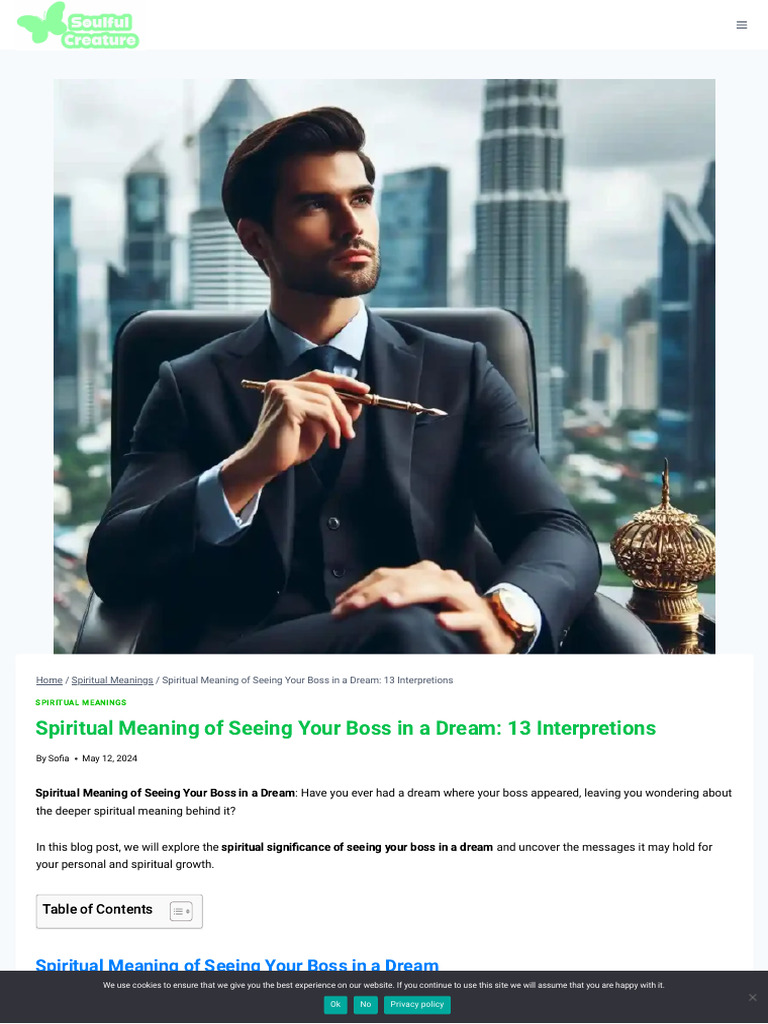 Spiritual Insights on Dreaming of Boss | PDF | Dream | Spirituality