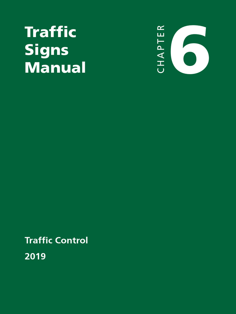 DFT Traffic Signs Manual Chapter 6 | PDF | Traffic | Traffic Light